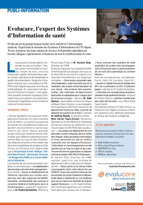 Evolucare, the expert for health information systems — Evolucare