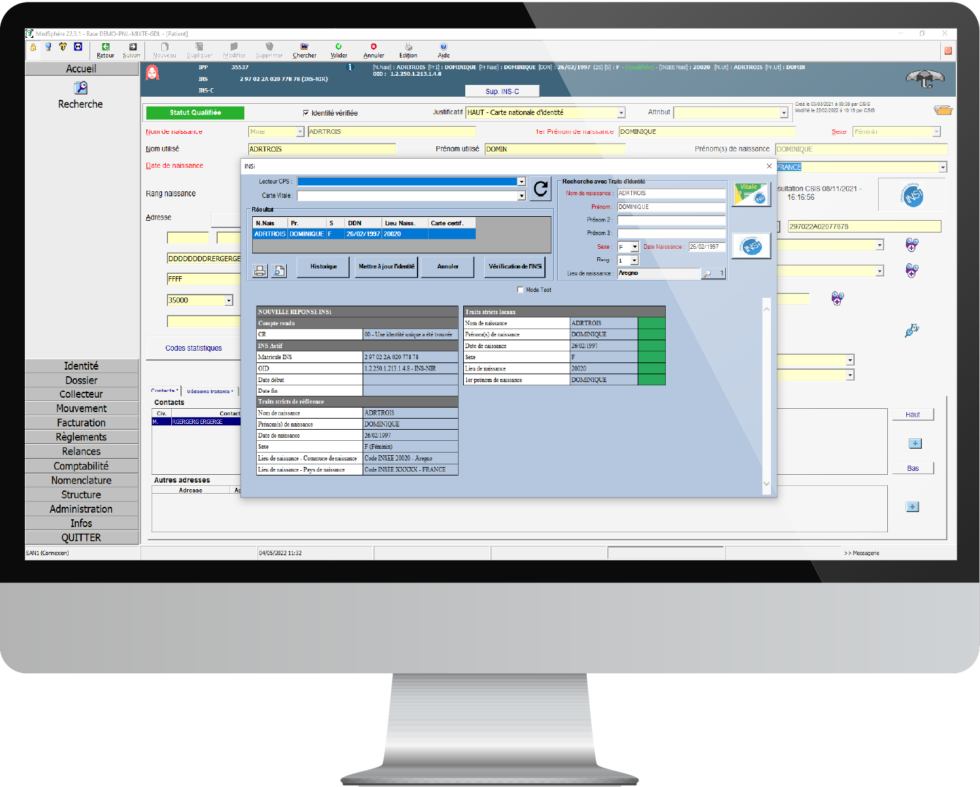 GAP - Gestion Administrative Patients - Medsphere — Evolucare