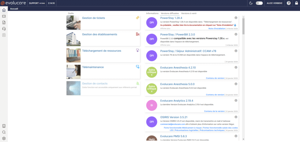 Support technique Evolucare — Evolucare
